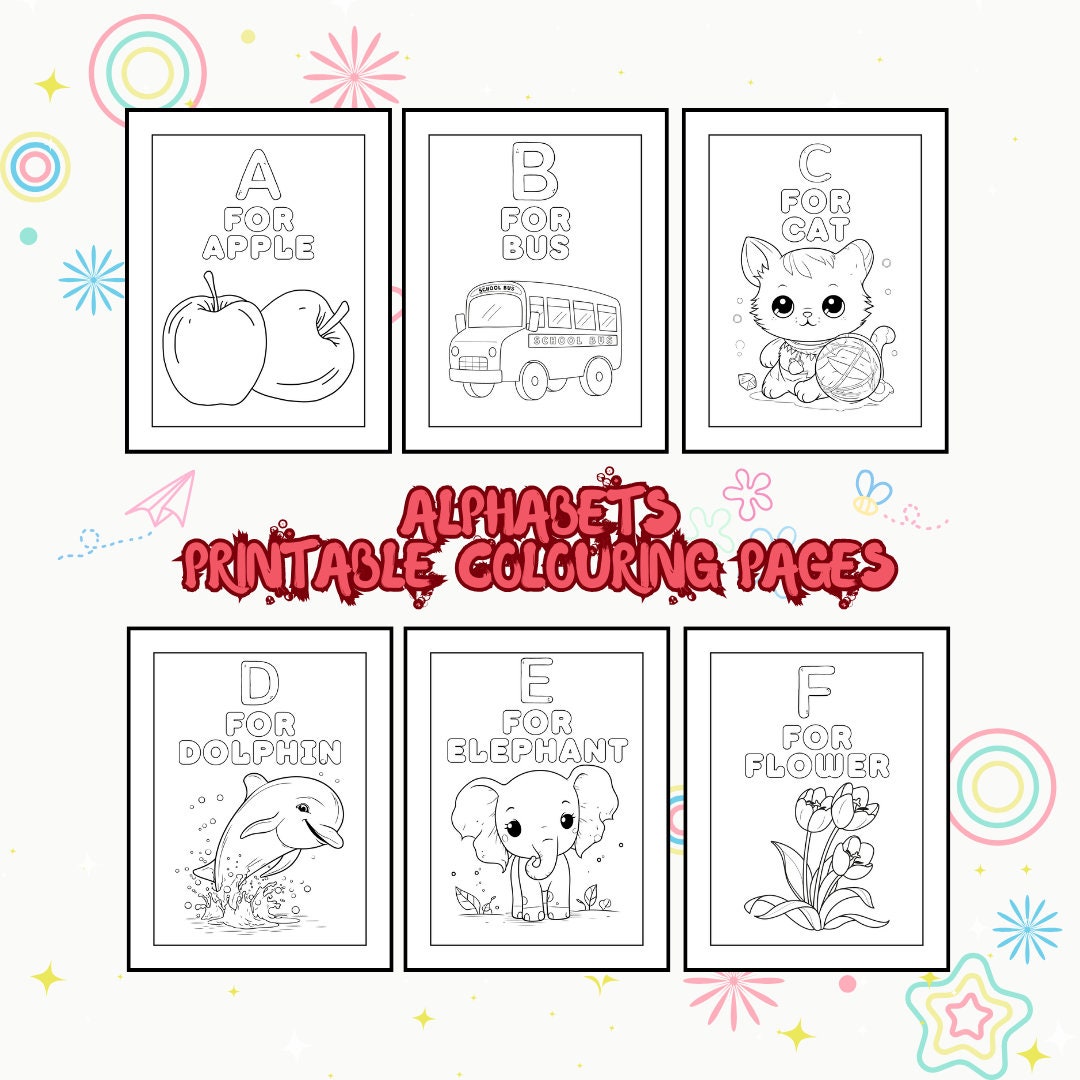 Alphabets Coloring Pages Fun & Engaging Learning Alphabets Coloring ...