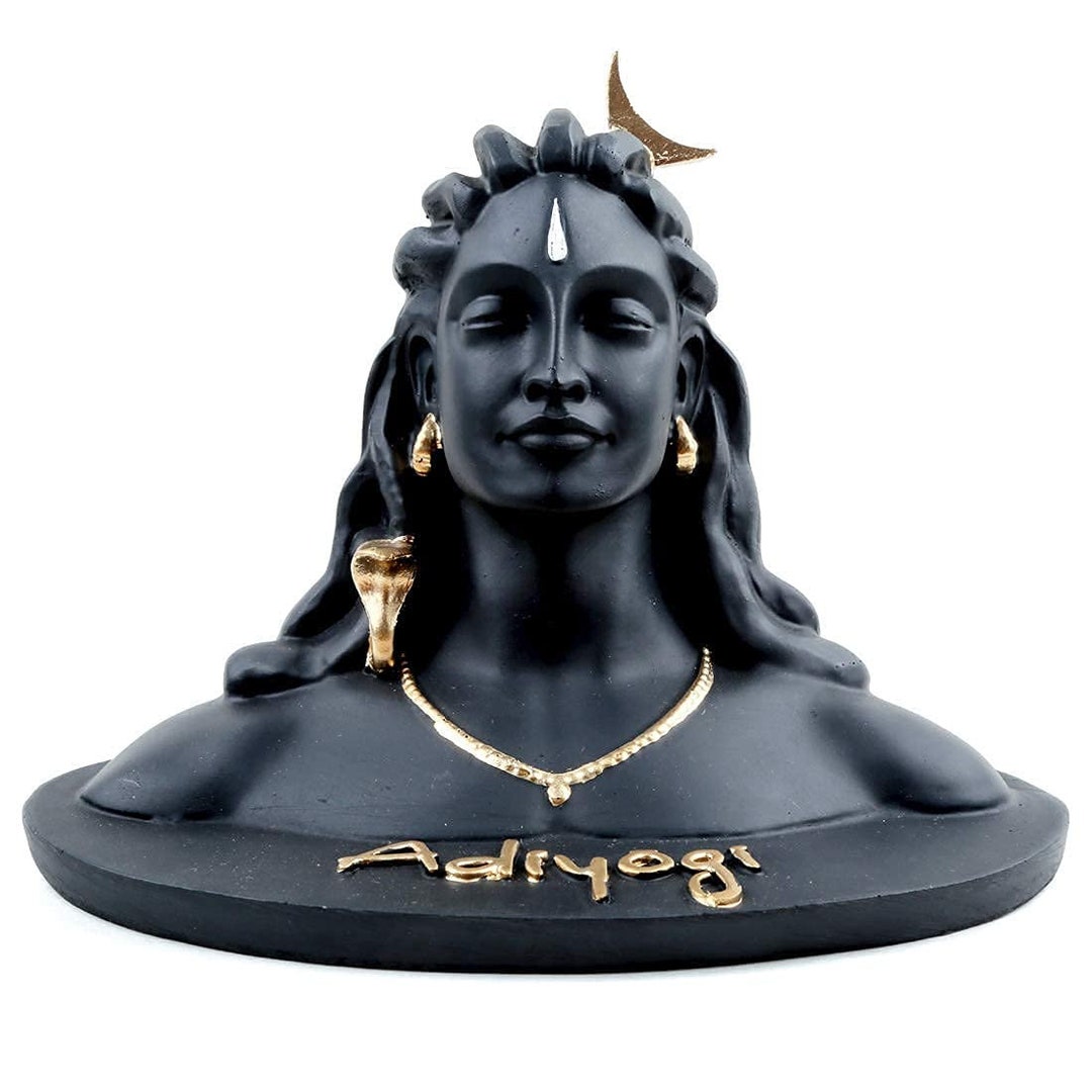 Buy Adiyogi Statue Lord Shiva Idol for Car Dashboard Gift Display Case ...