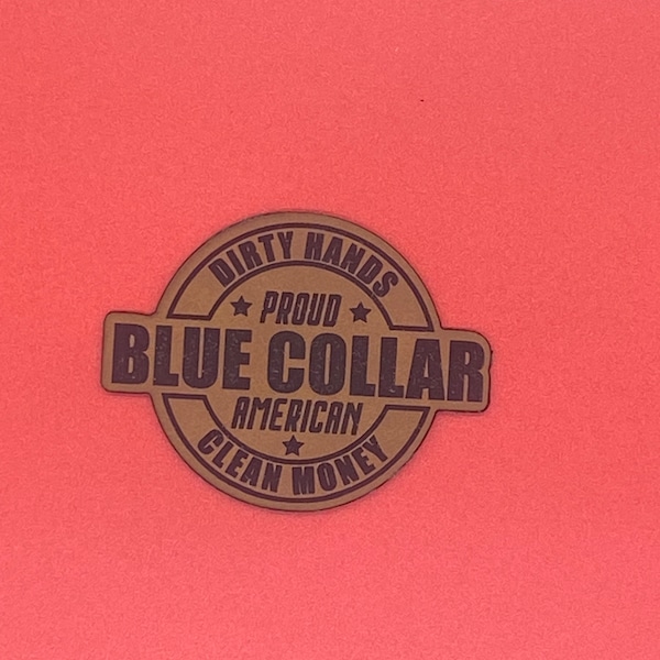 Blue Collar Patch Svg - Etsy