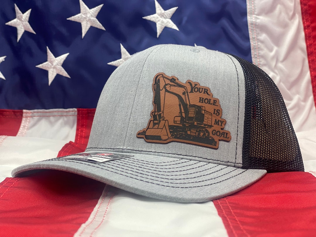 Your Hole is My Goal Excavator Hat Funny Construction Hat for Operators ...