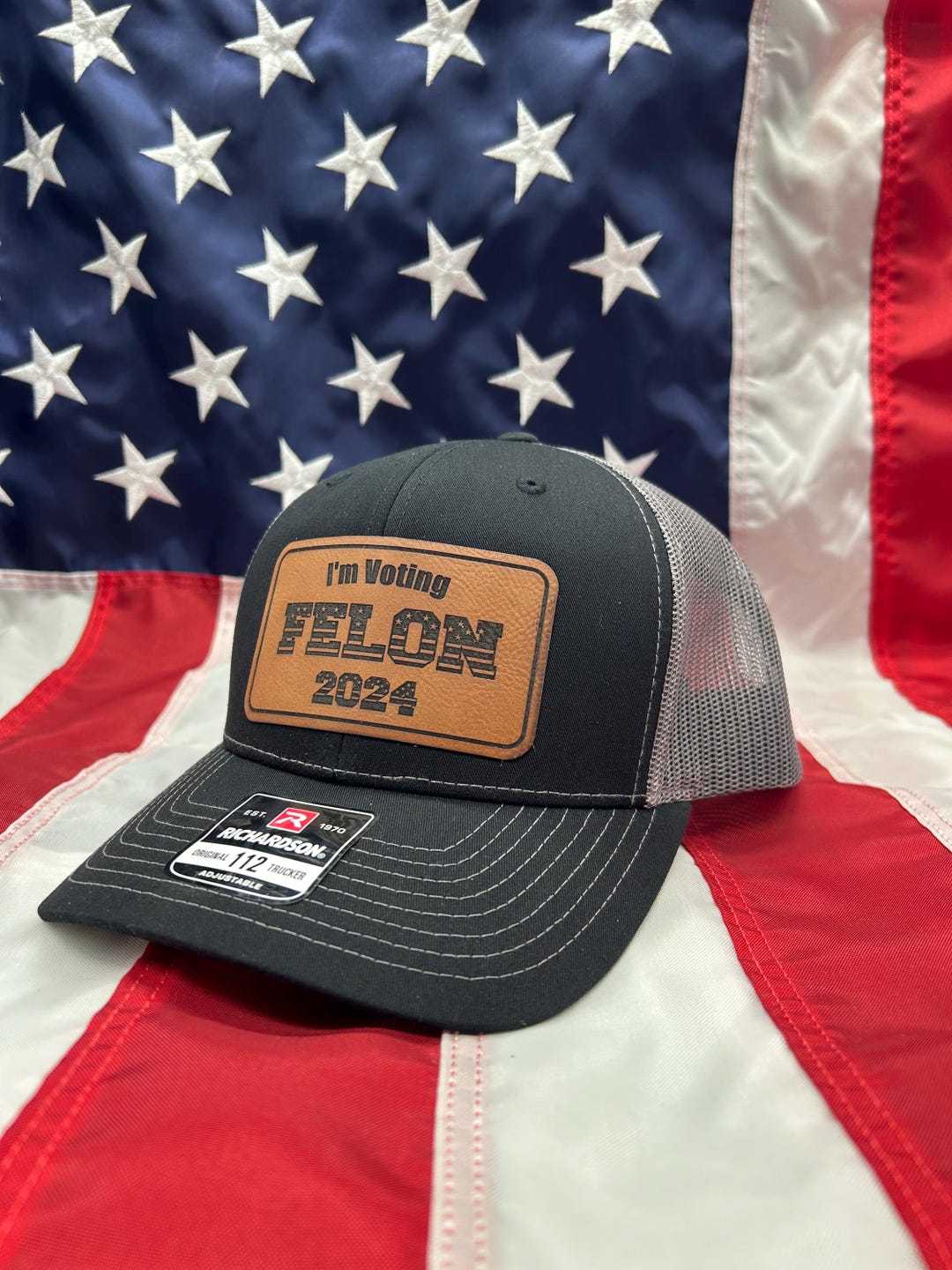 Im Voting Felon 2024 Richardson 112 Yupoong Trump Maga Hat Gift for Him ...