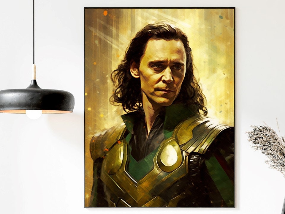 Tom Hiddlestons Loki Stunning Poster Art A Must Have Etsy