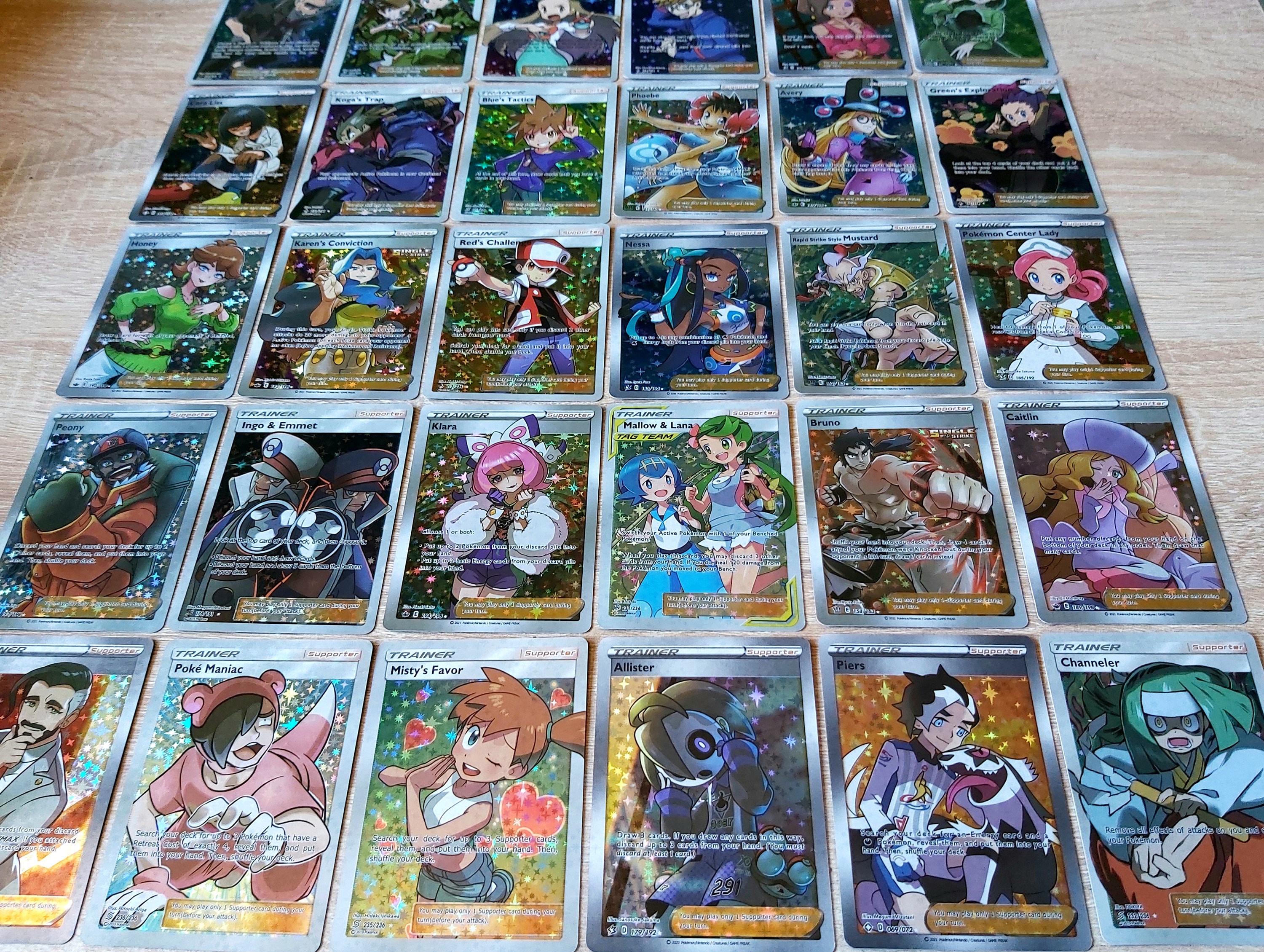 30 Card Pokemon Trainer Proxy Trainer Red Allister Channeler - Etsy