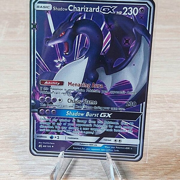 Shadow Charizard Gx Metal - Etsy