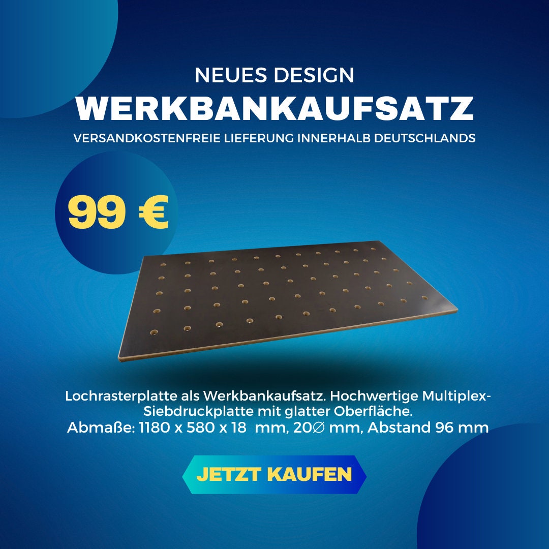 Perforated Grid Plate, Workbench Attachment, Perforated Plate ...