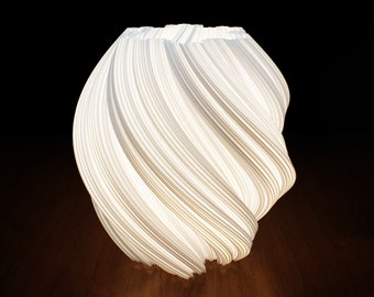 Modern 3D Printed Hanging Lamp Organic Design With Recycled White ...