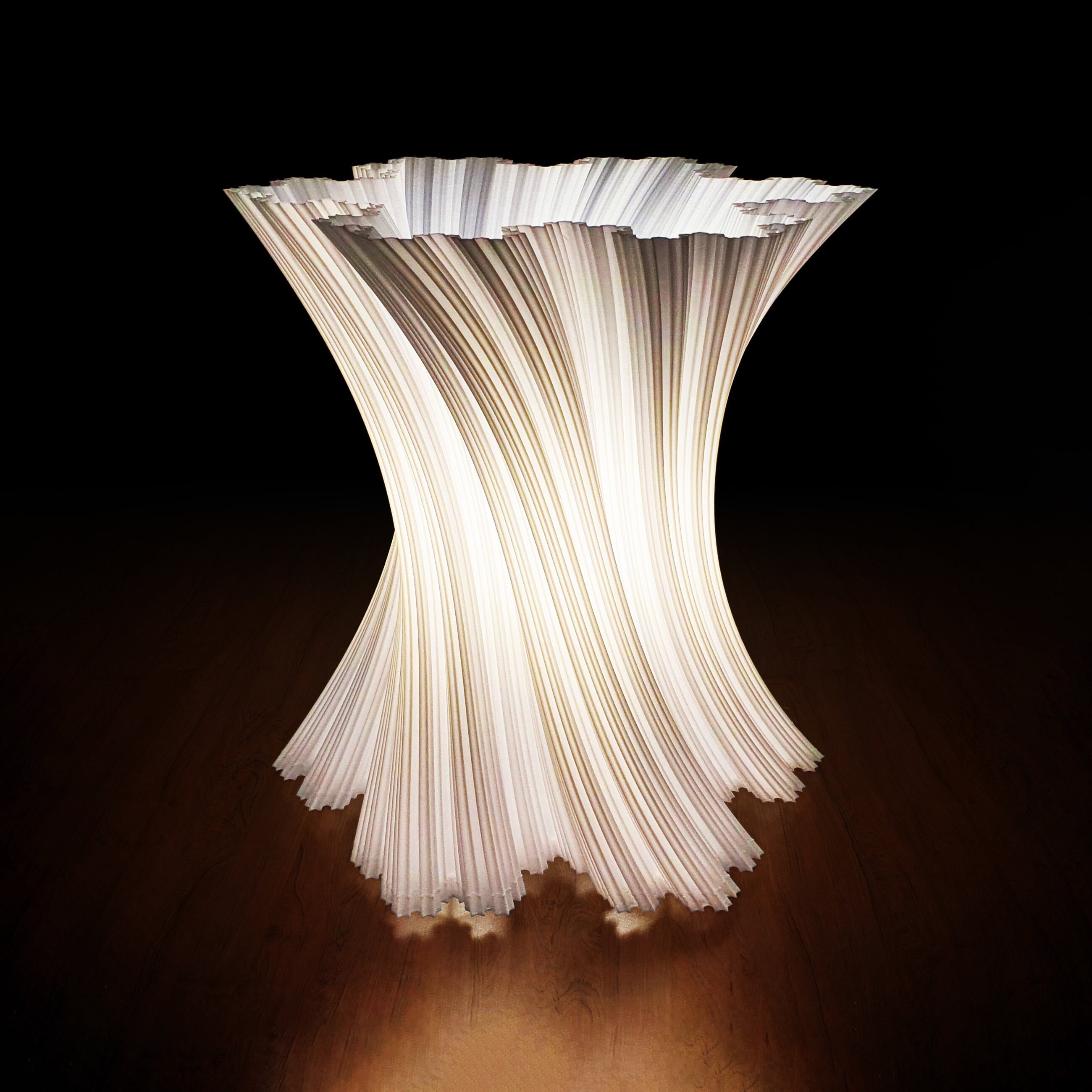 Modern 3D Printed Table Lamp Organic Design With Recycled - Etsy