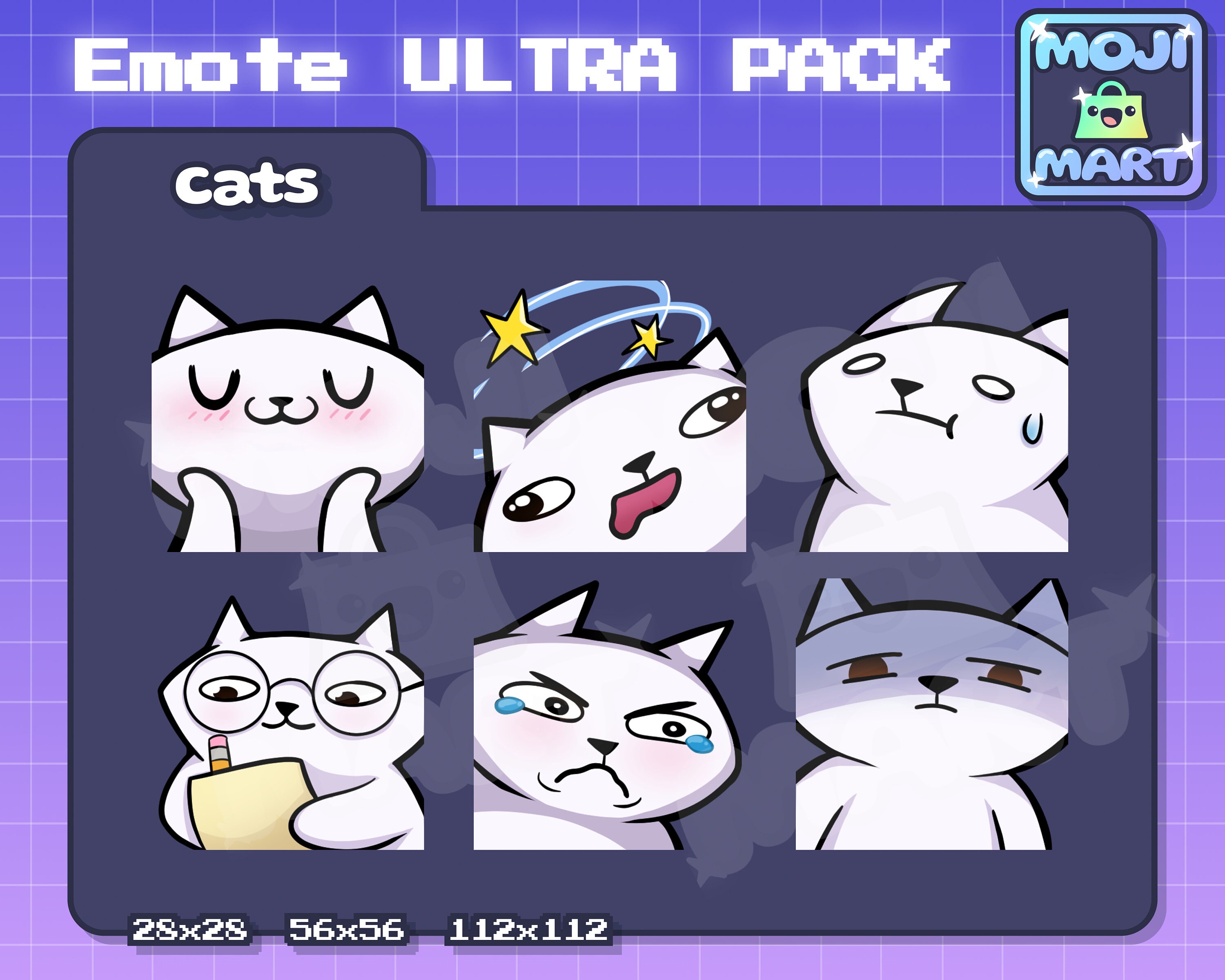 Funny Cat Emotes ULTRA PACK 48 Emotes Inside Kitty Emotes HUGE Pack ...