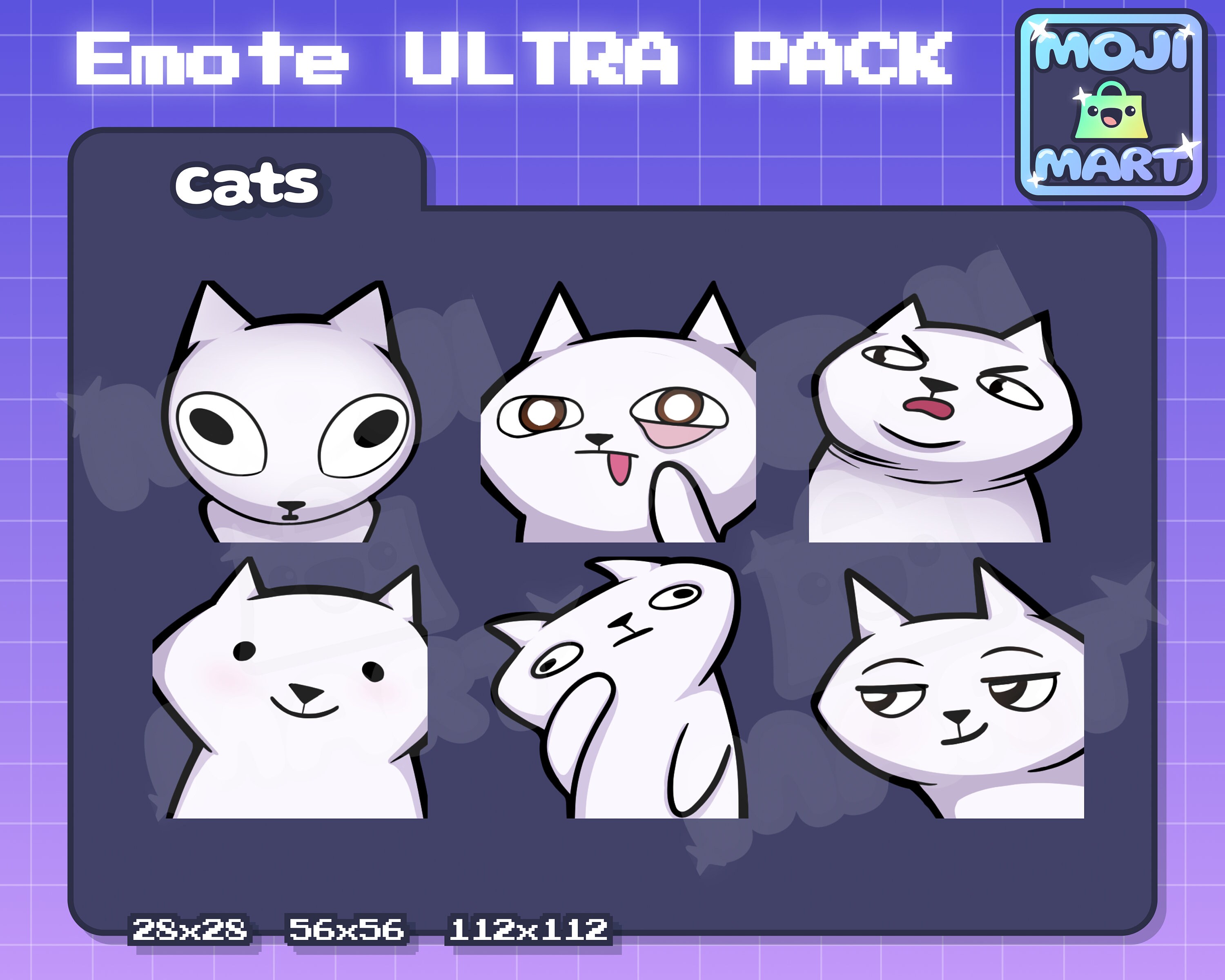 Funny Cat Emotes ULTRA PACK 48 Emotes Inside Kitty Emotes HUGE Pack ...