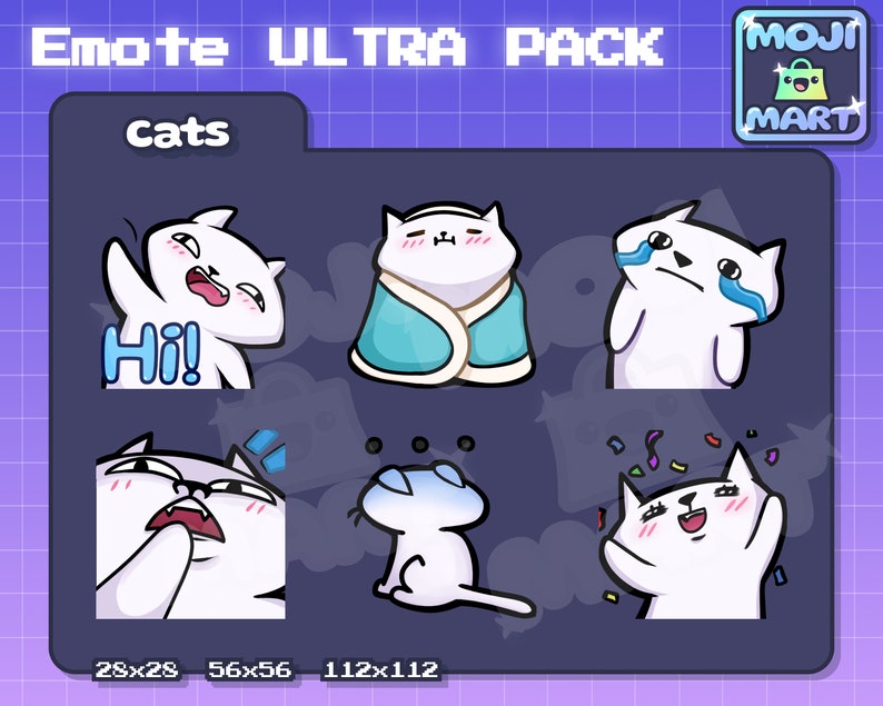 Funny Cat Emotes ULTRA PACK 48 Emotes Inside Kitty Emotes HUGE Pack ...
