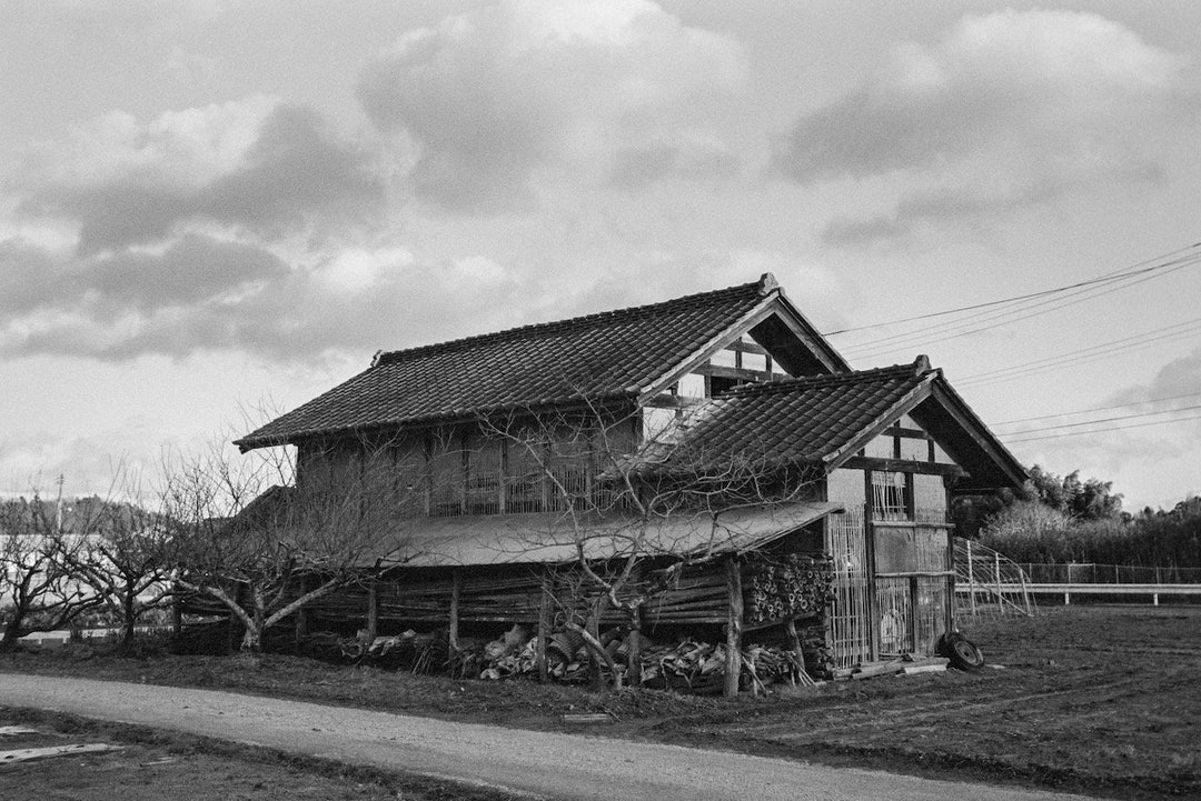 Old Japanese Farmhouse - Silver Gelatin Print on Fiber Paper - Etsy