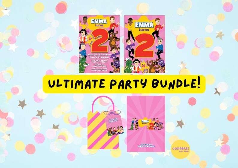The Wiggles Birthday Ultimate Bundle | Boy and Girl Party Bundle | Made ...