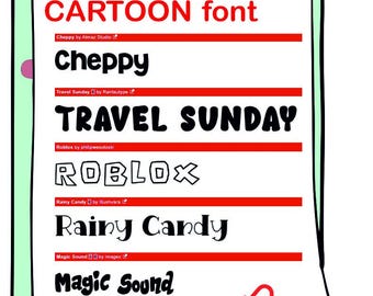 The Ultimate 5 Fonts -cartoon Font - Font Bundle Ttf Svg Heart Font ...