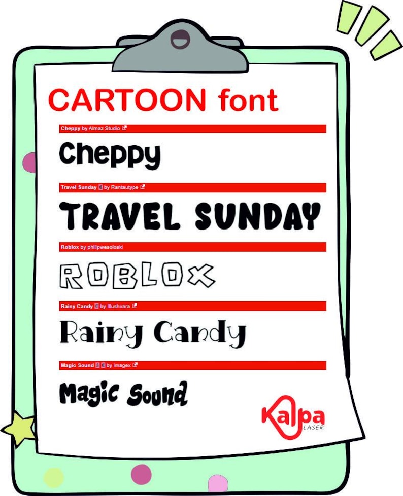 The Ultimate 5 Fonts -cartoon Font - Font Bundle Ttf Svg Heart Font ...