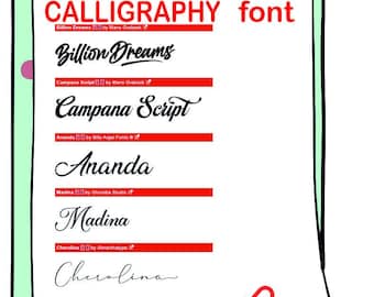 The Ultimate 5 Fonts -cartoon Font - Font Bundle Ttf Svg Heart Font ...