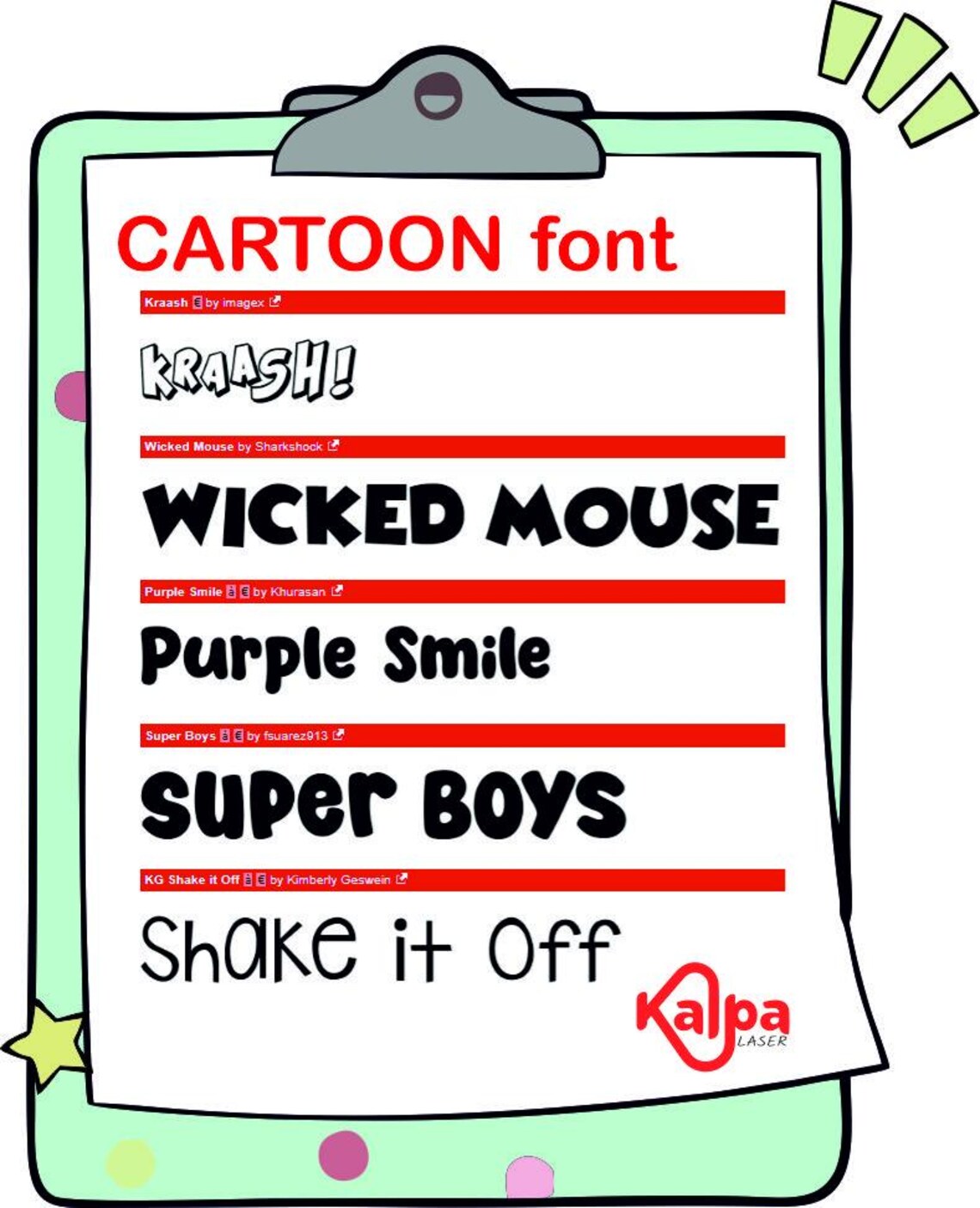 The Ultimate 5 Fonts -cartoon Font - Font Bundle Ttf Svg Heart Font ...