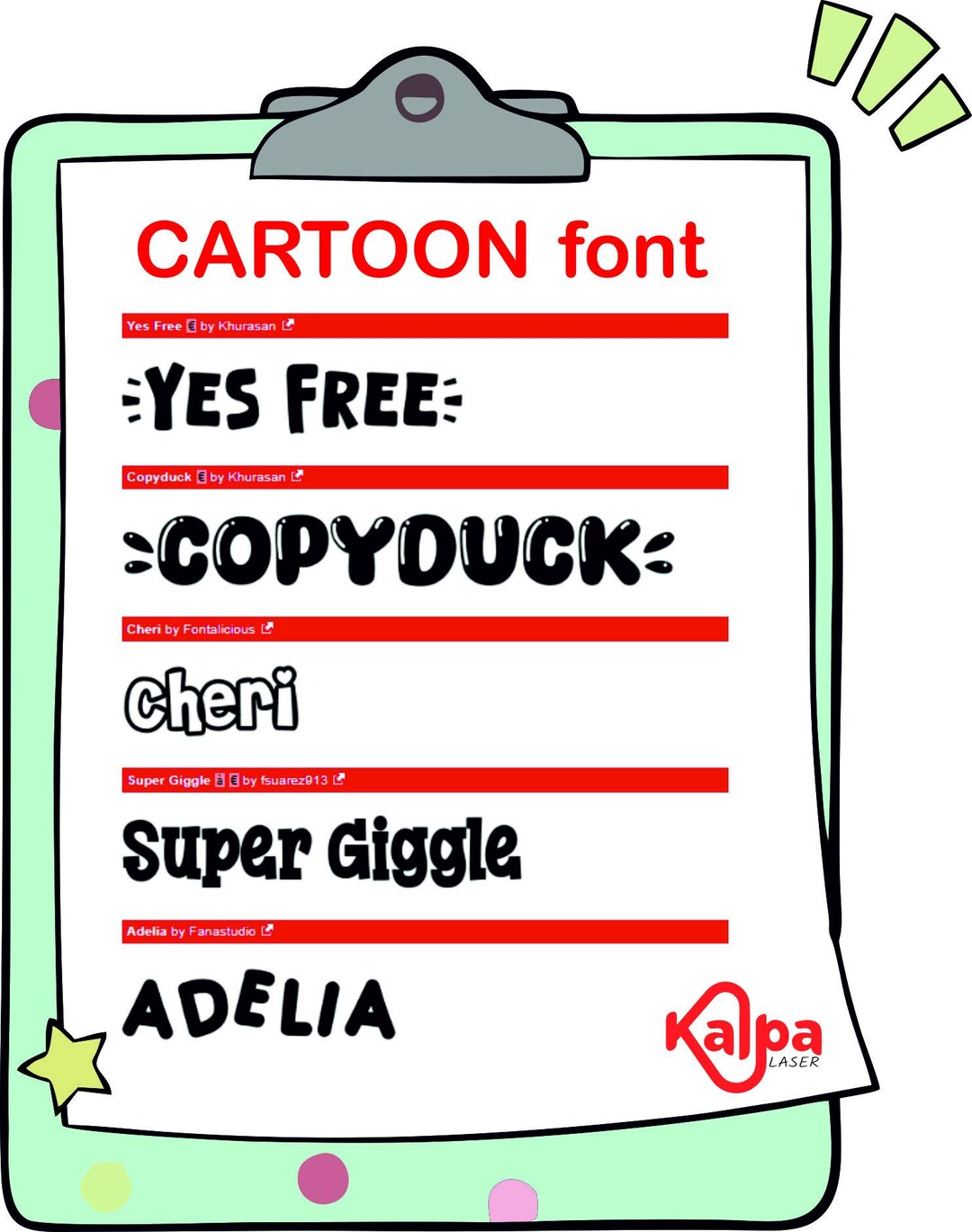 The Ultimate 5 Fonts -cartoon Font - Font Bundle Ttf Svg Heart Font ...