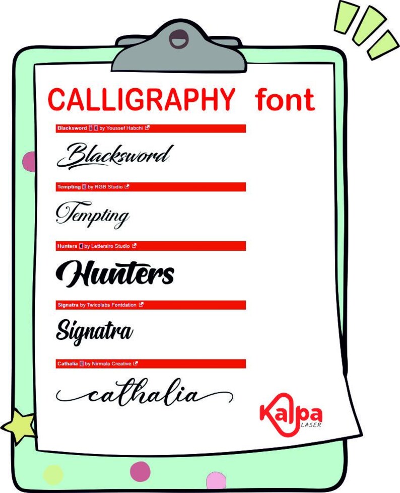 The Ultimate 5 Fonts -cartoon Font - Font Bundle Ttf Svg Heart Font ...