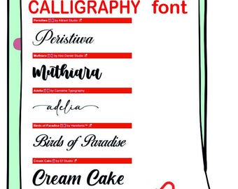 The Ultimate 5 Fonts -cartoon Font - Font Bundle Ttf Svg Heart Font, Cricut, Canva Font, Script ...