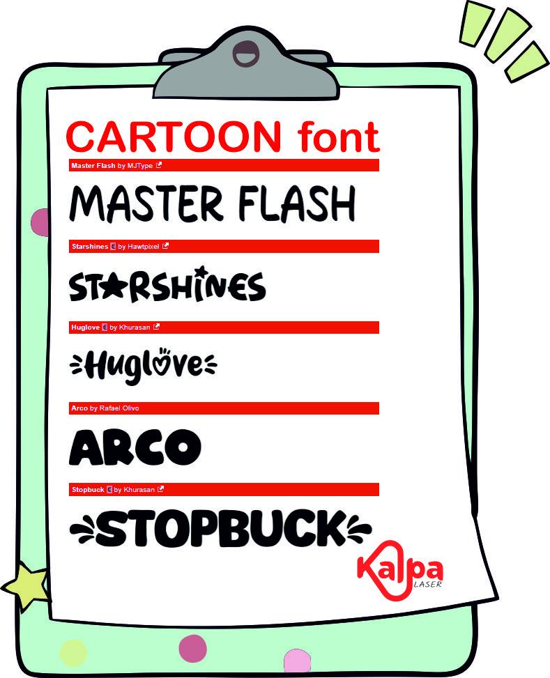 The Ultimate 5 Fonts -cartoon Font - Font Bundle Ttf Svg Heart Font ...