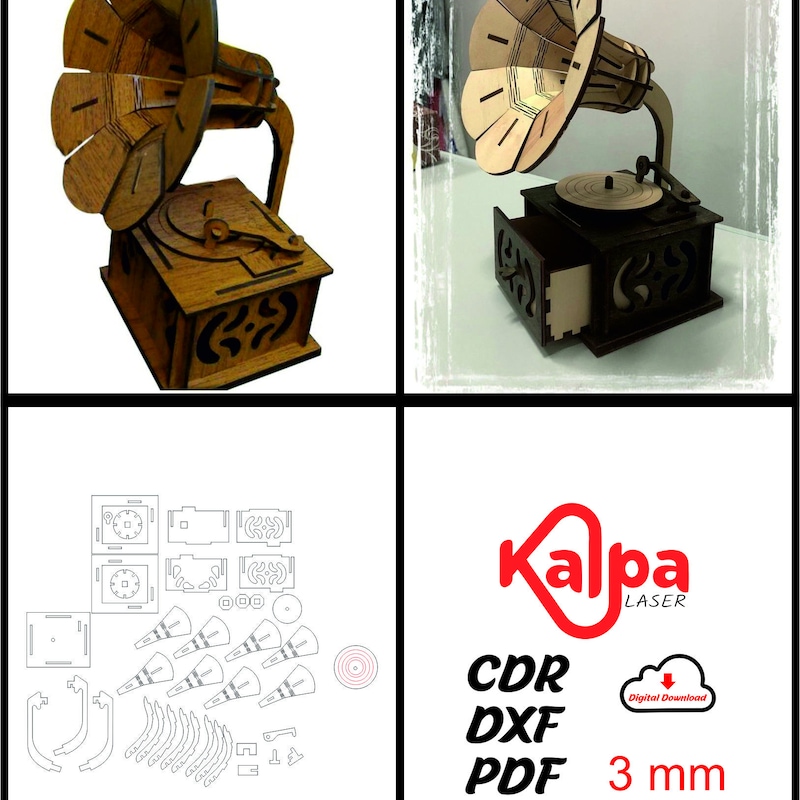 Gramophone Pattern - Etsy