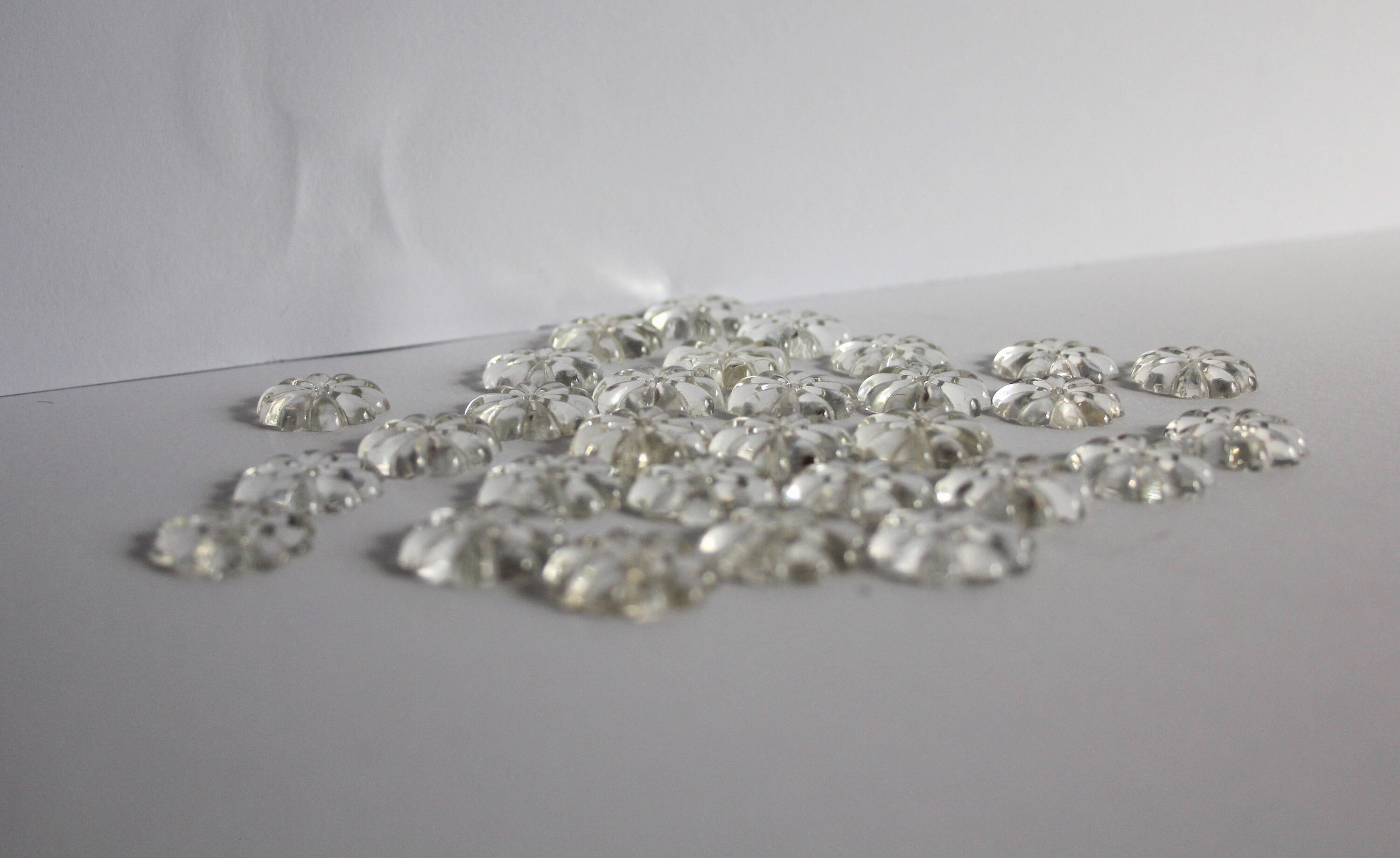 30 Small Crystal Chandelier Rosettes Vintage Glass Crystals Glass ...