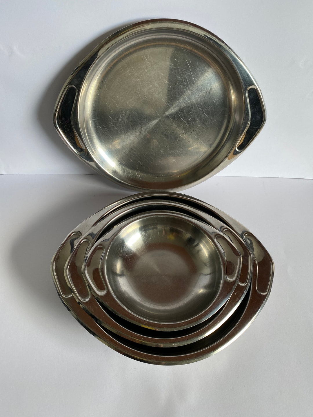 AMC Classic Stainless Steel Serving Set Vintage Kitchenware Mid Century ...