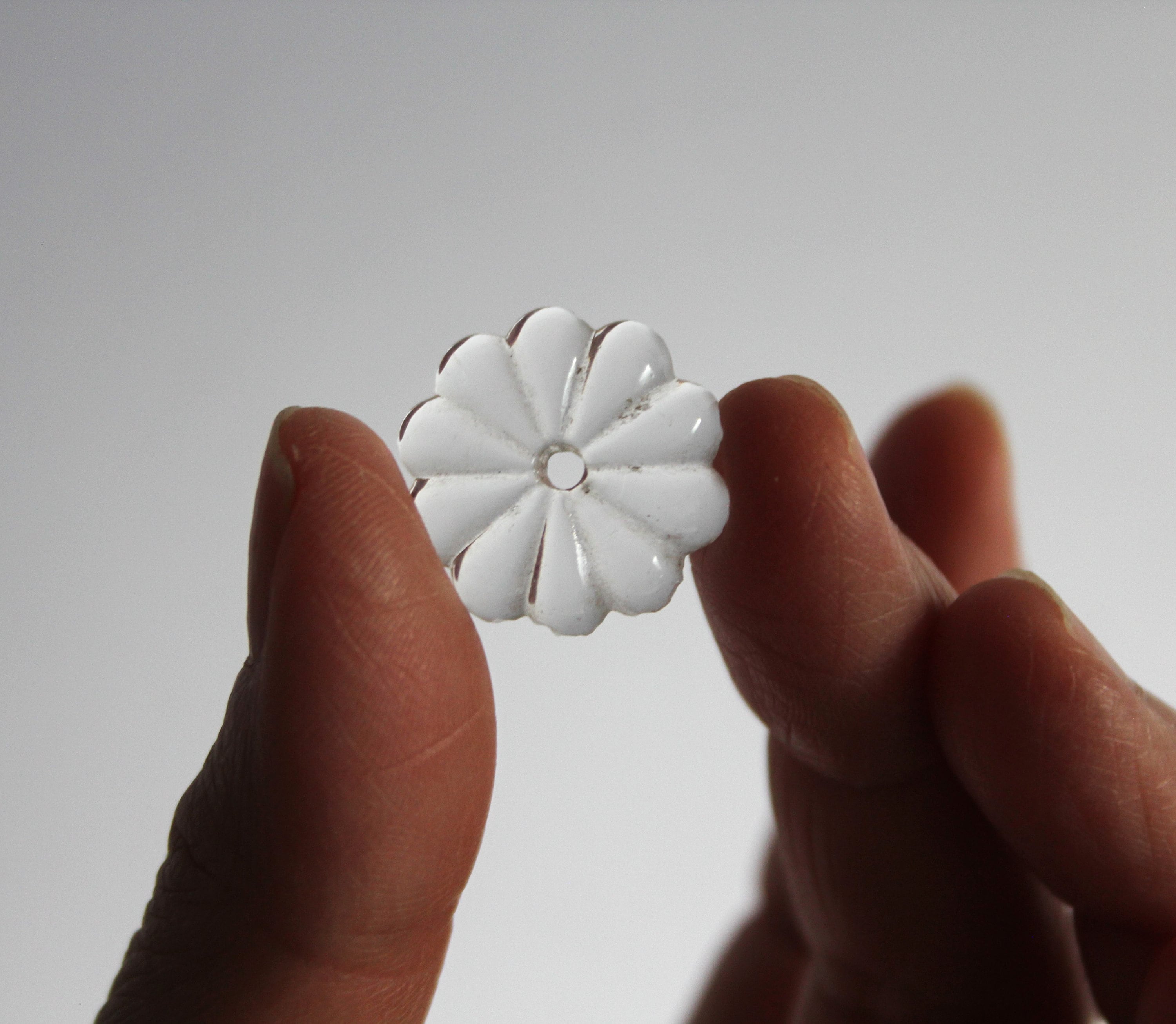 30 Small Crystal Chandelier Rosettes Vintage Glass Crystals Glass ...