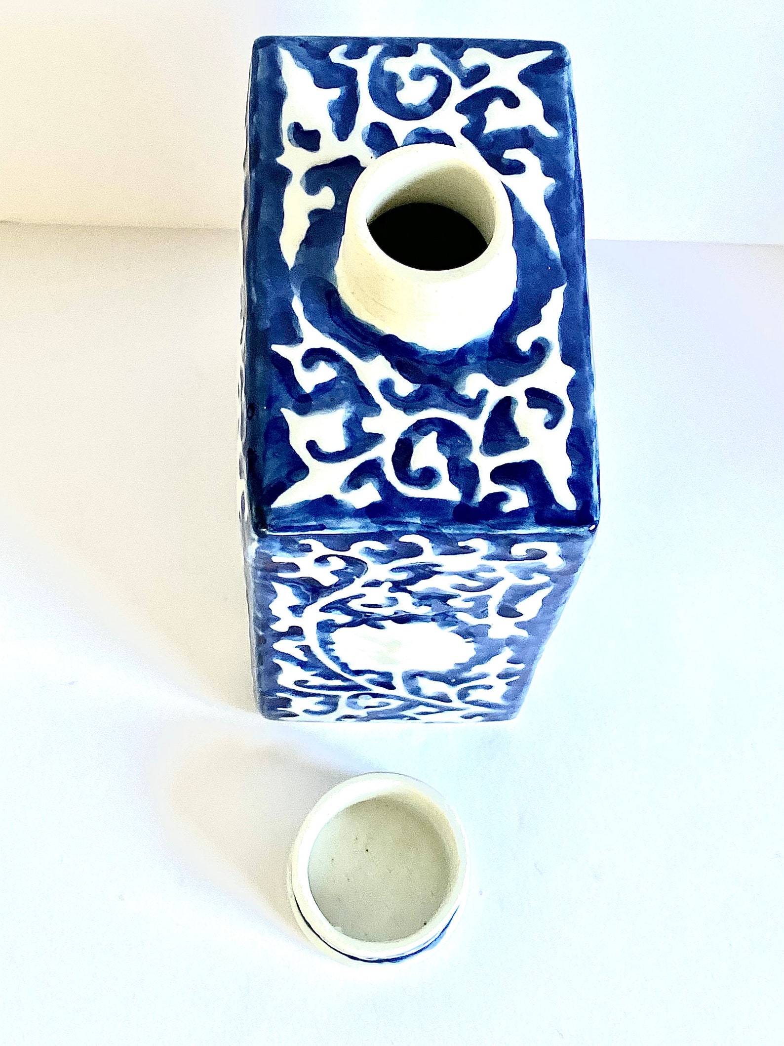 Chinese Porcelain Tea Caddy, Vintage Storage Container, Loose Leaf Teas ...