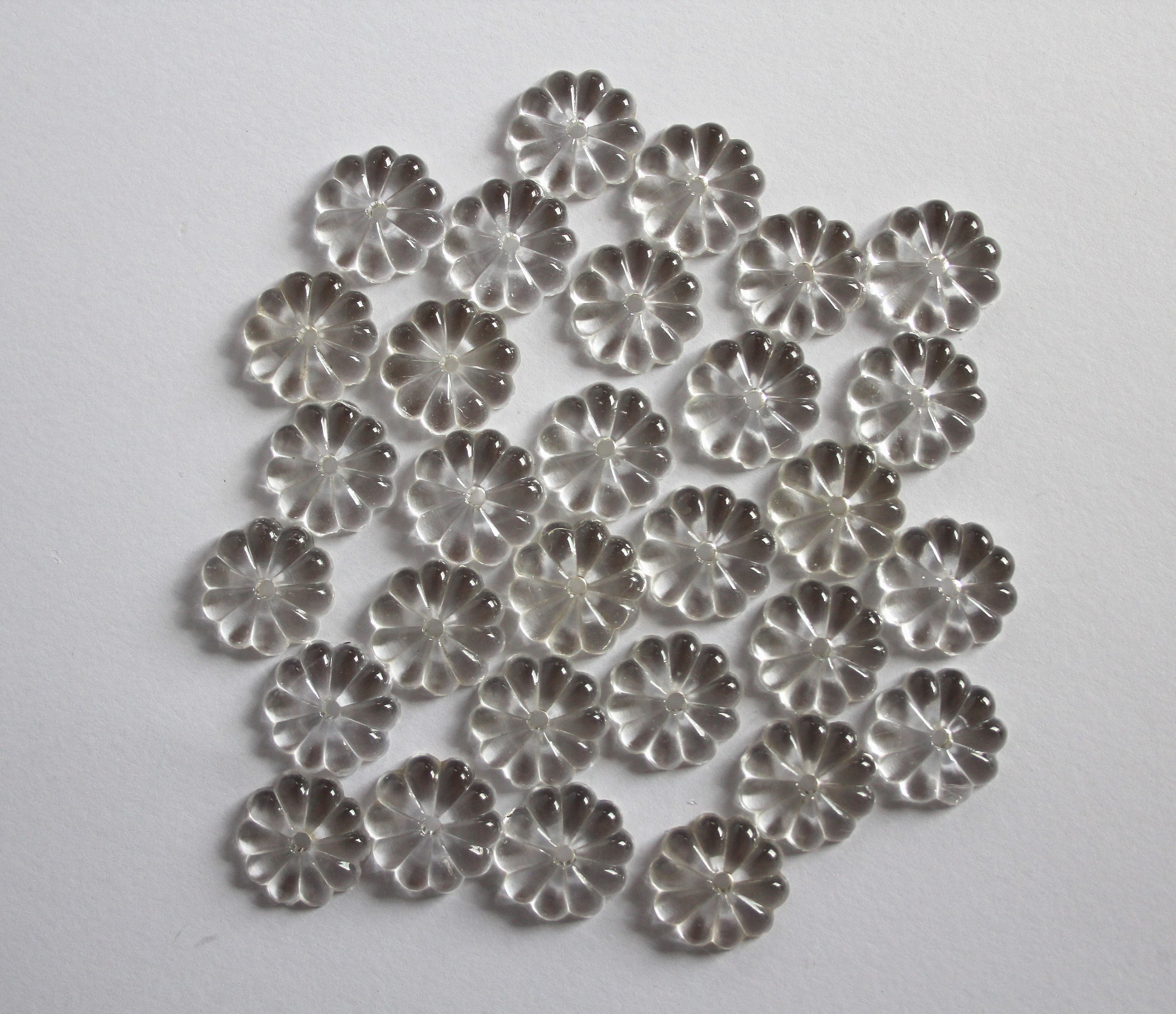 30 Small Crystal Chandelier Rosettes Vintage Glass Crystals Glass ...