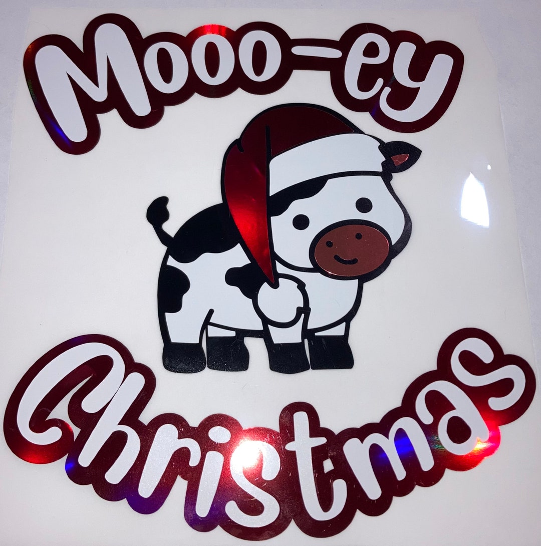Mooo-ey Christmas SVG Digital File - Etsy