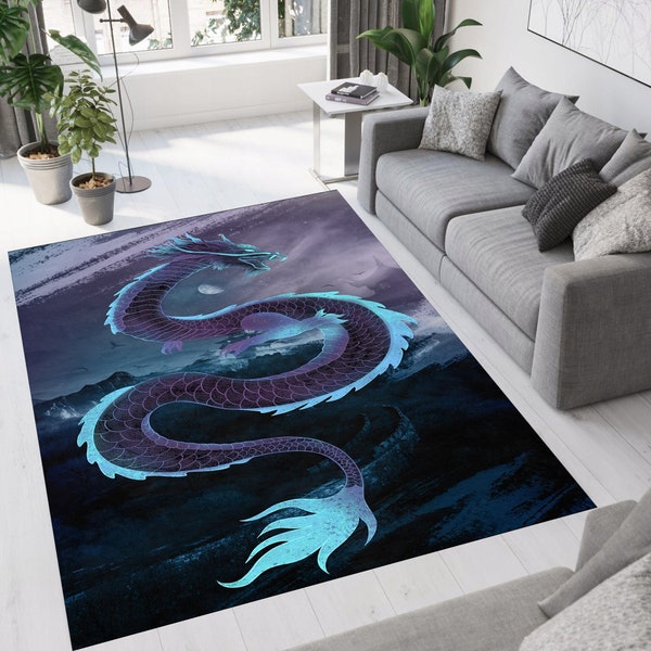 Dragon Area Rug - Etsy