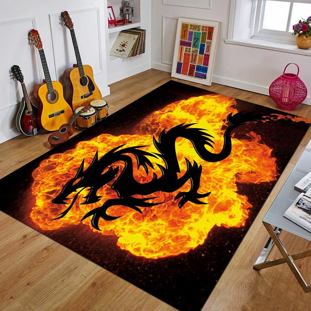 Dungeons Dragons Rugdungeons Rugdragon Rugliving Room - Etsy