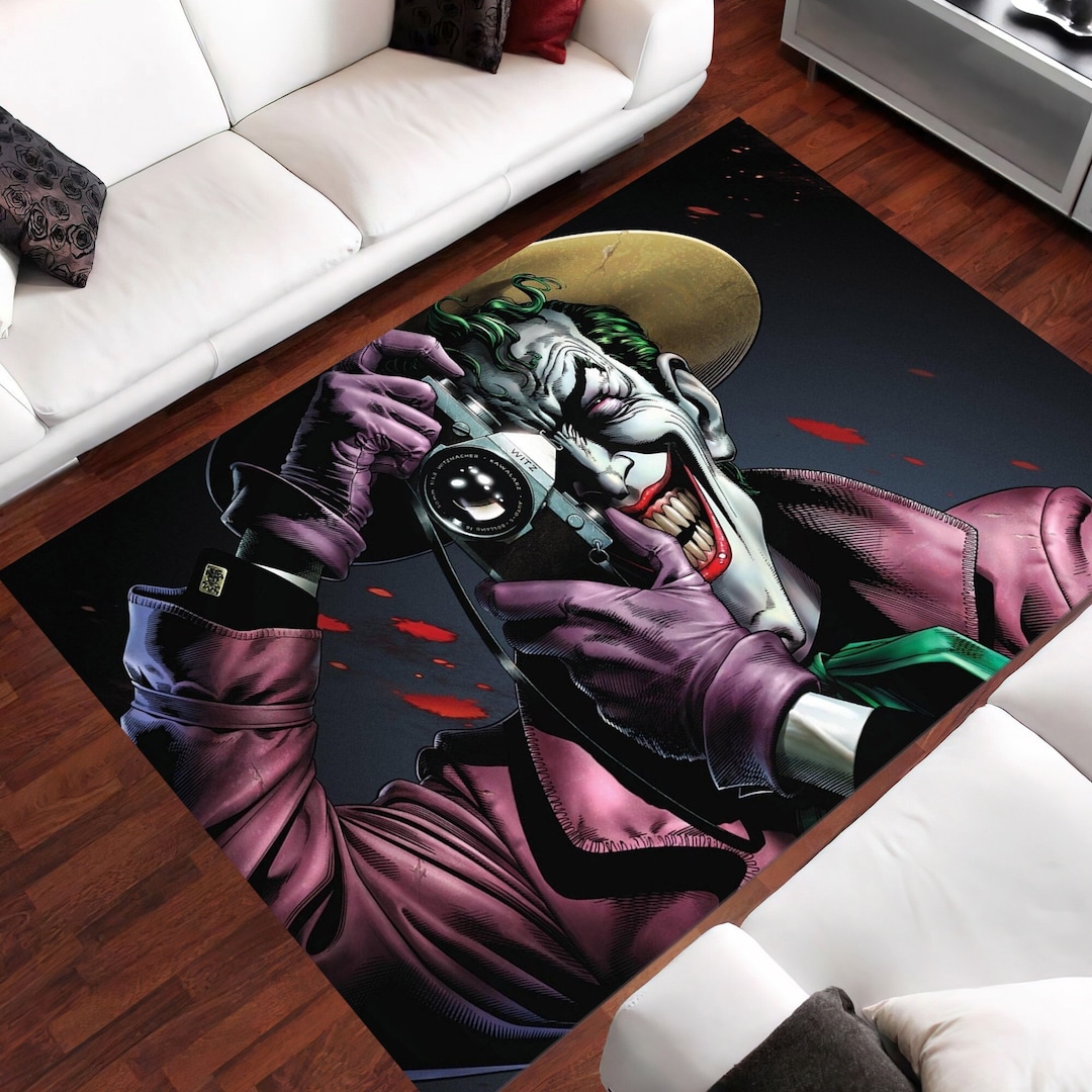 Joker Rug, Joker Pattern Rug, Home Decoration, Teen's Room Rug, Popular ...