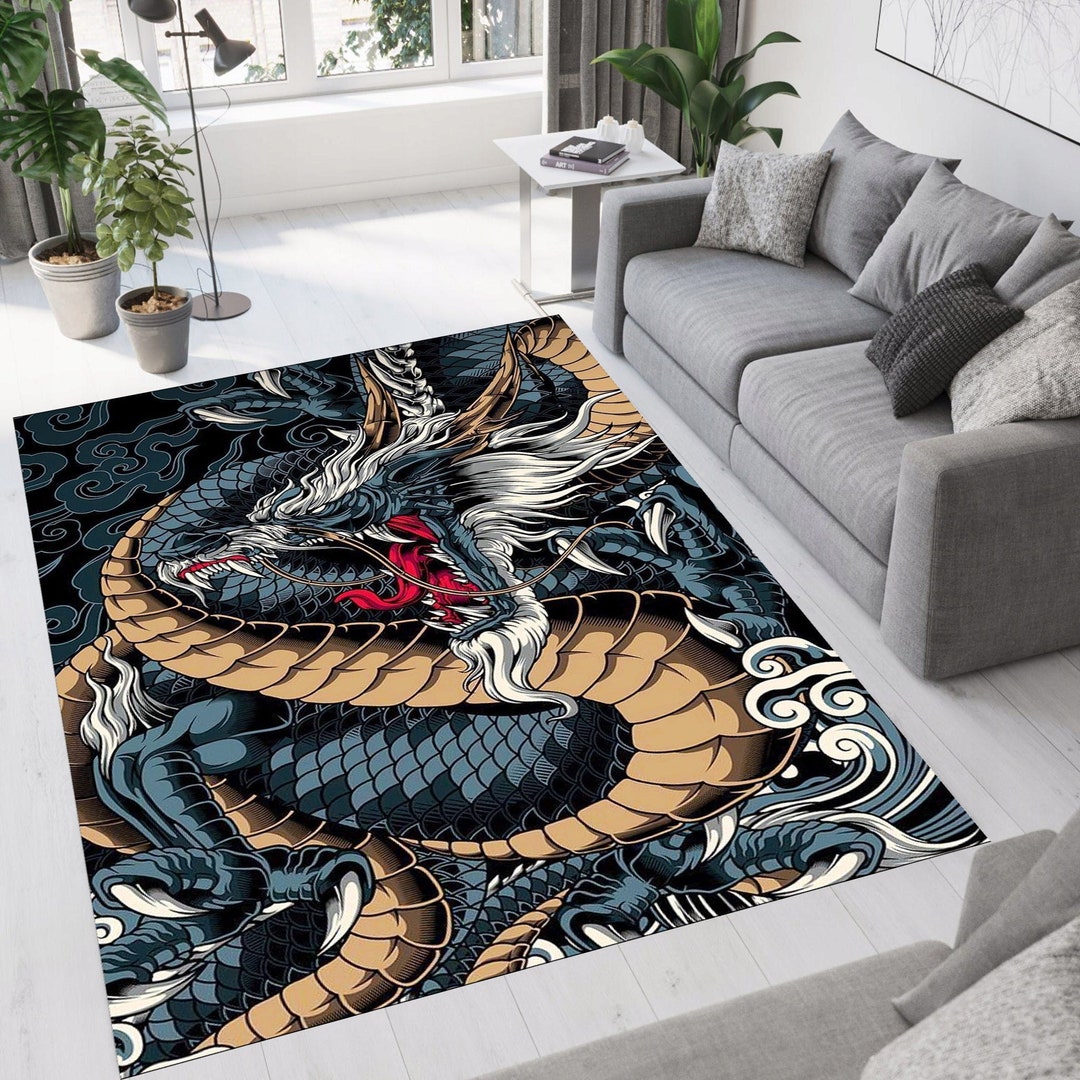Dungeons Dragons Rug, Gamer Rug, DND Rug, Under Chair Mat, Red Rug ...