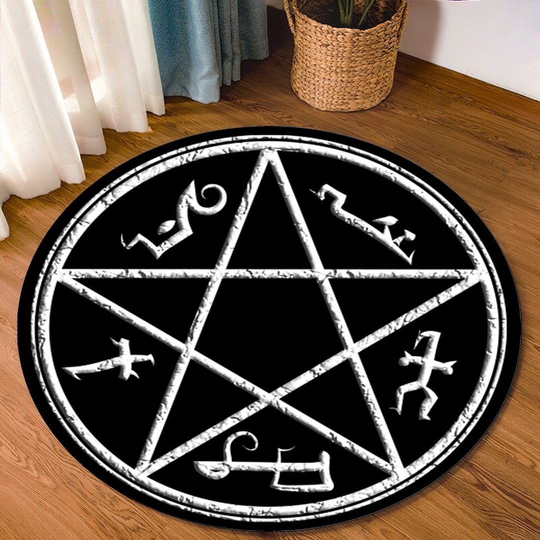 Supernatural Rug Supernatural Devil's Trap Round Rug - Etsy
