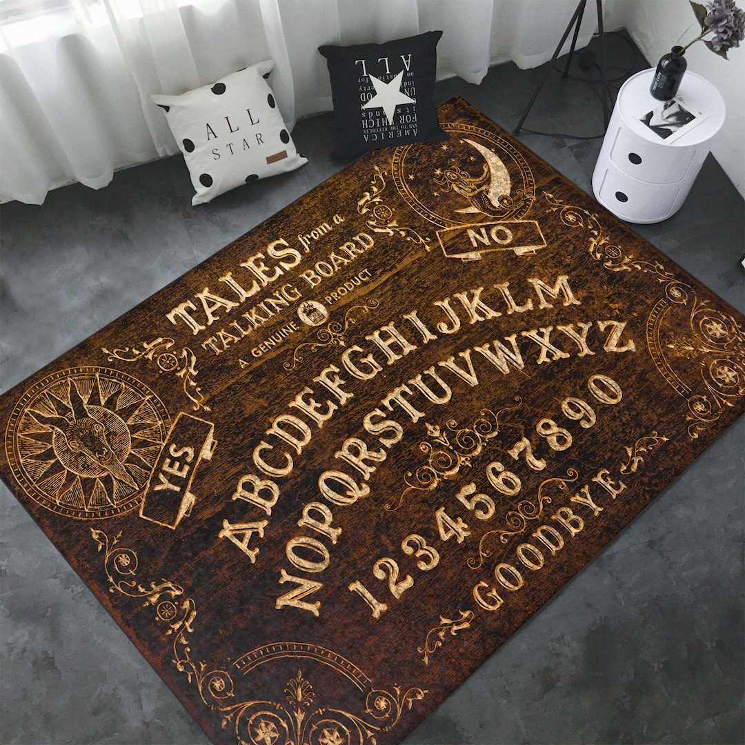 Ouija Board Carpet, Gothic Home Décor, Gothic Décor, Occult Carpet ...