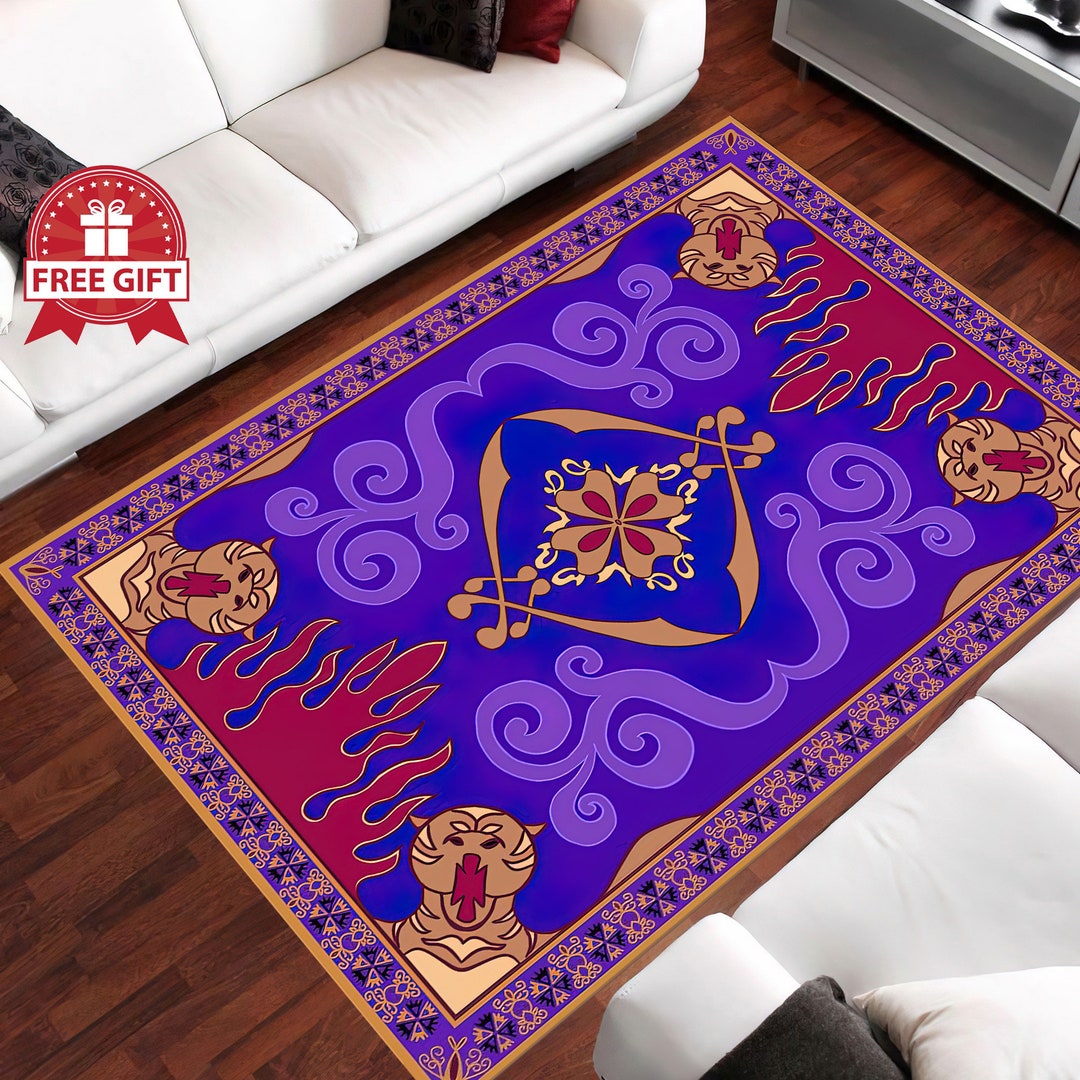 Aladdin Rug Flying Rug Magic Rug Area Rug Movie Room Rug - Etsy