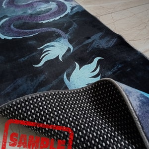 Dungeons Dragons Rug, Gamer Card Rug, Dragon Card Rug,dnd Rug, Under ...