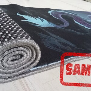 Dungeons Dragons Rug, Gamer Card Rug, Dragon Card Rug,dnd Rug, Under ...