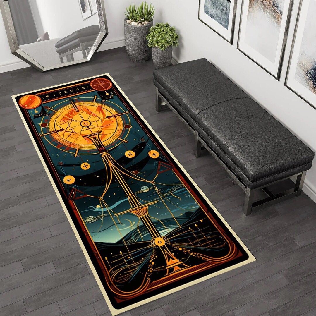 Tarot Rug, Tarot Cards Rug,magic Rug, Gothic Rug, Runner Rug, Runner ...