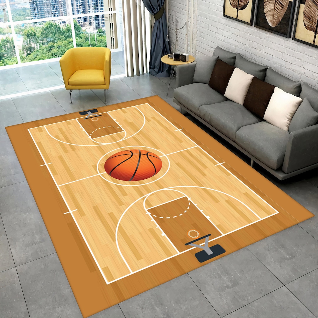 Basketball Court Rug,basketball Rug, Field Rug, Sports Rug,boys Room ...
