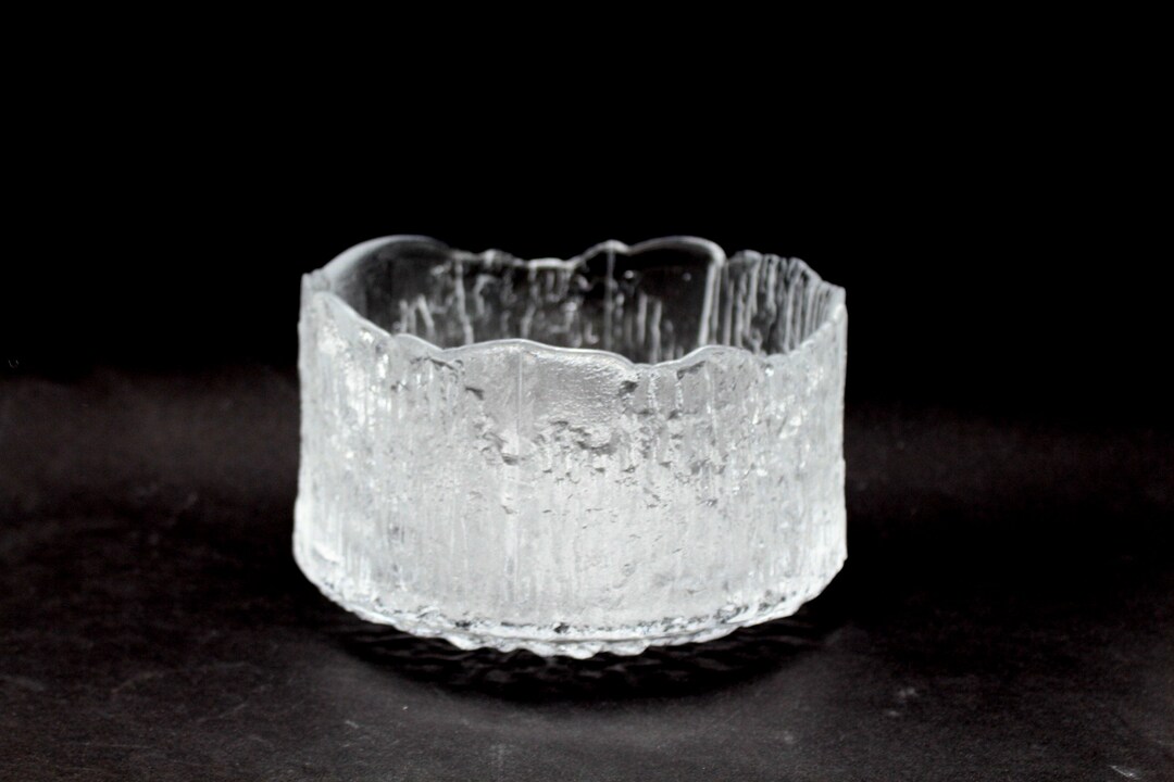 Skruf Art Glass Bowl Retro Bowl With Ice Texture From the 1960s/1970s ...