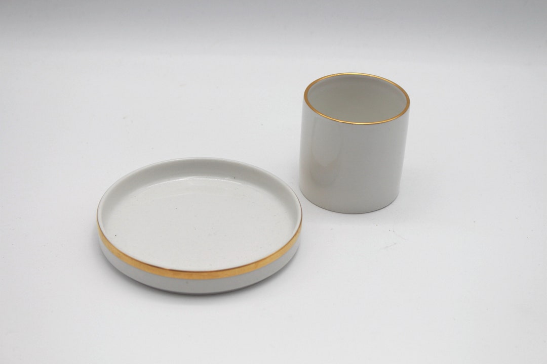 KPM Porcelain Berlin Gold Rim Coasters and Mugs - Etsy