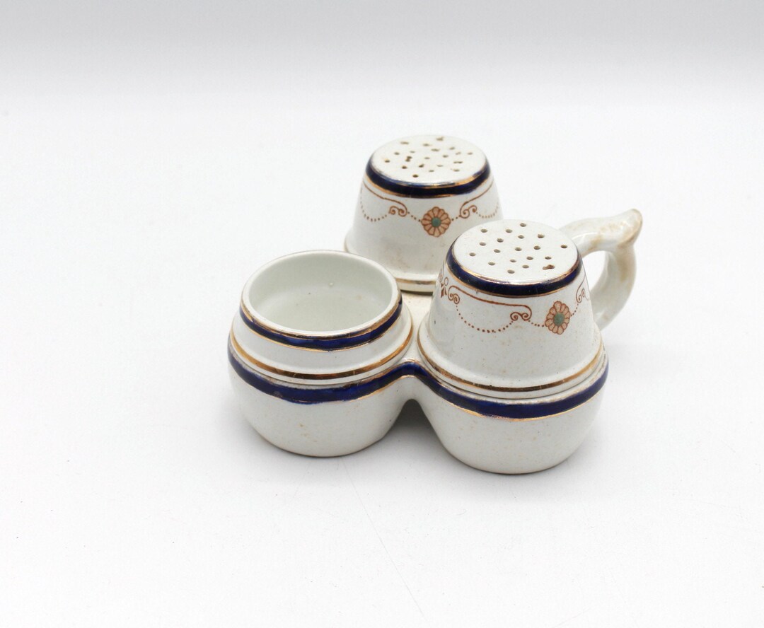 Antique Small Porcelain Cruet Set Gold Rim Not Marked Around 1900 - Etsy