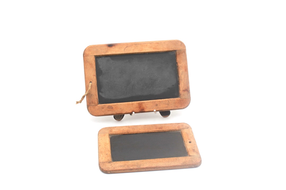 2 Antique Slate Tablets - Etsy