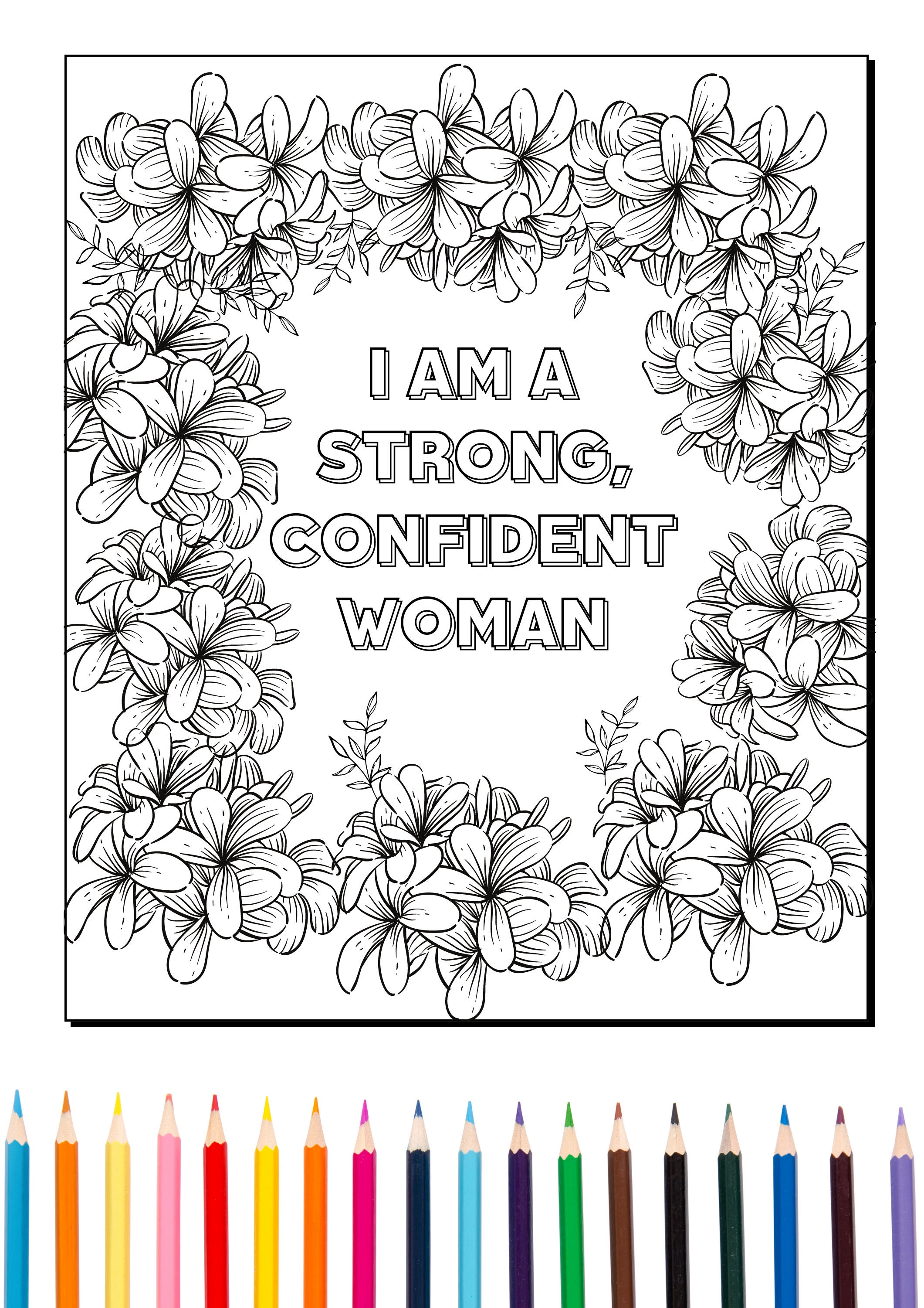 Pregnancy Affirmations Coloring Sheets for Positive Pregnancy ...