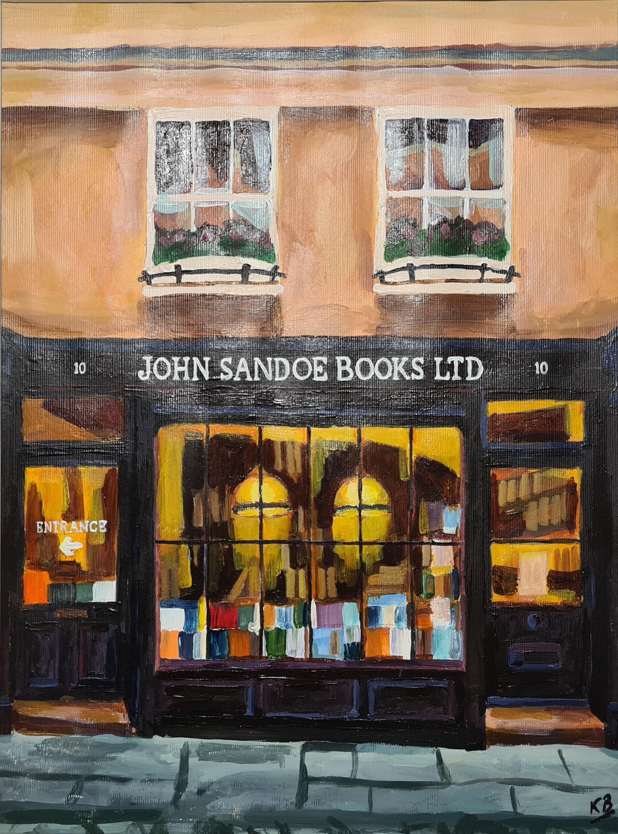 Bookshop, Shopfront, Acrylic Painting, Buildings, Pastels, Architecture ...