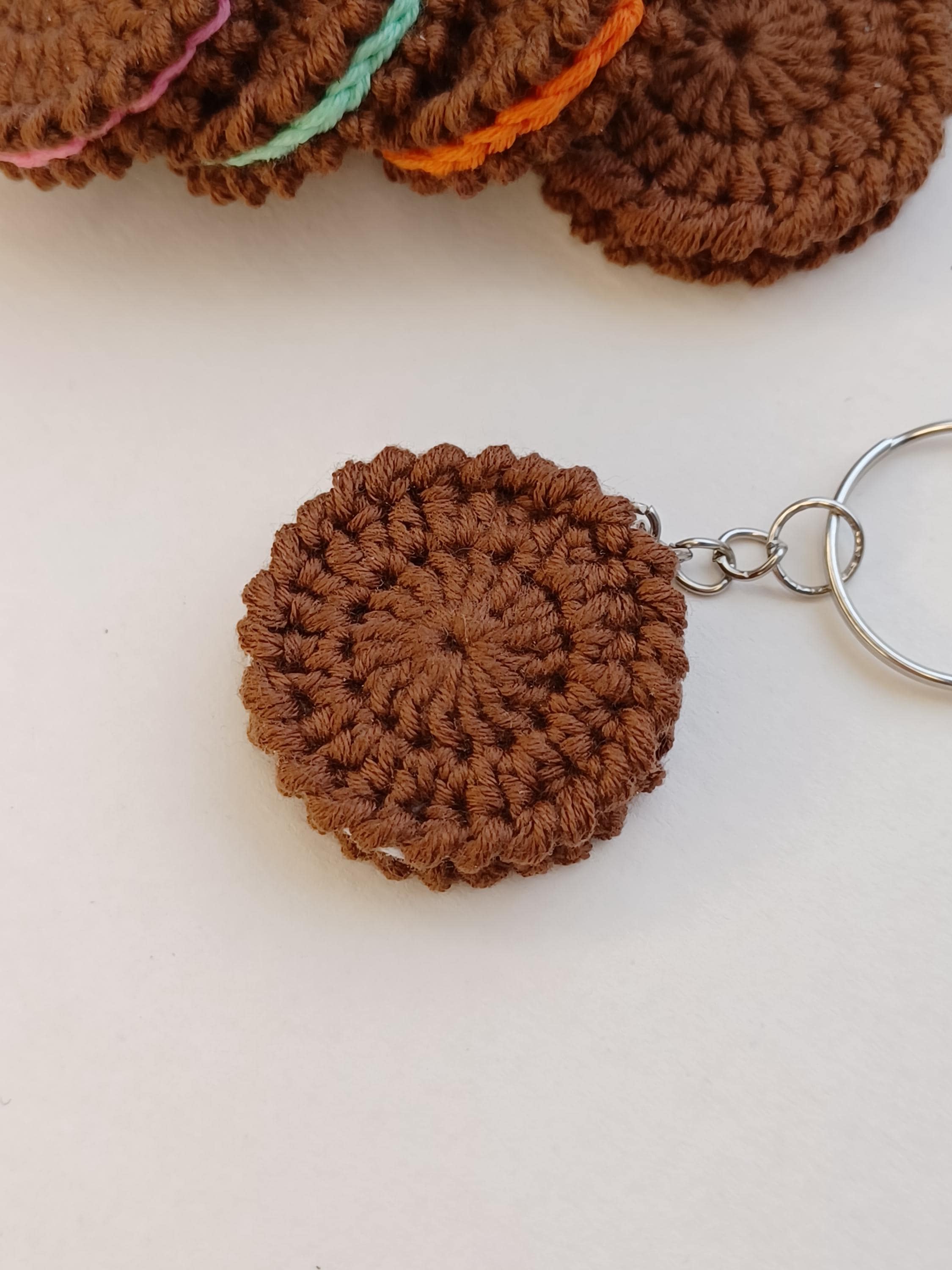 Crochet OREO Cookie Keychain - Etsy