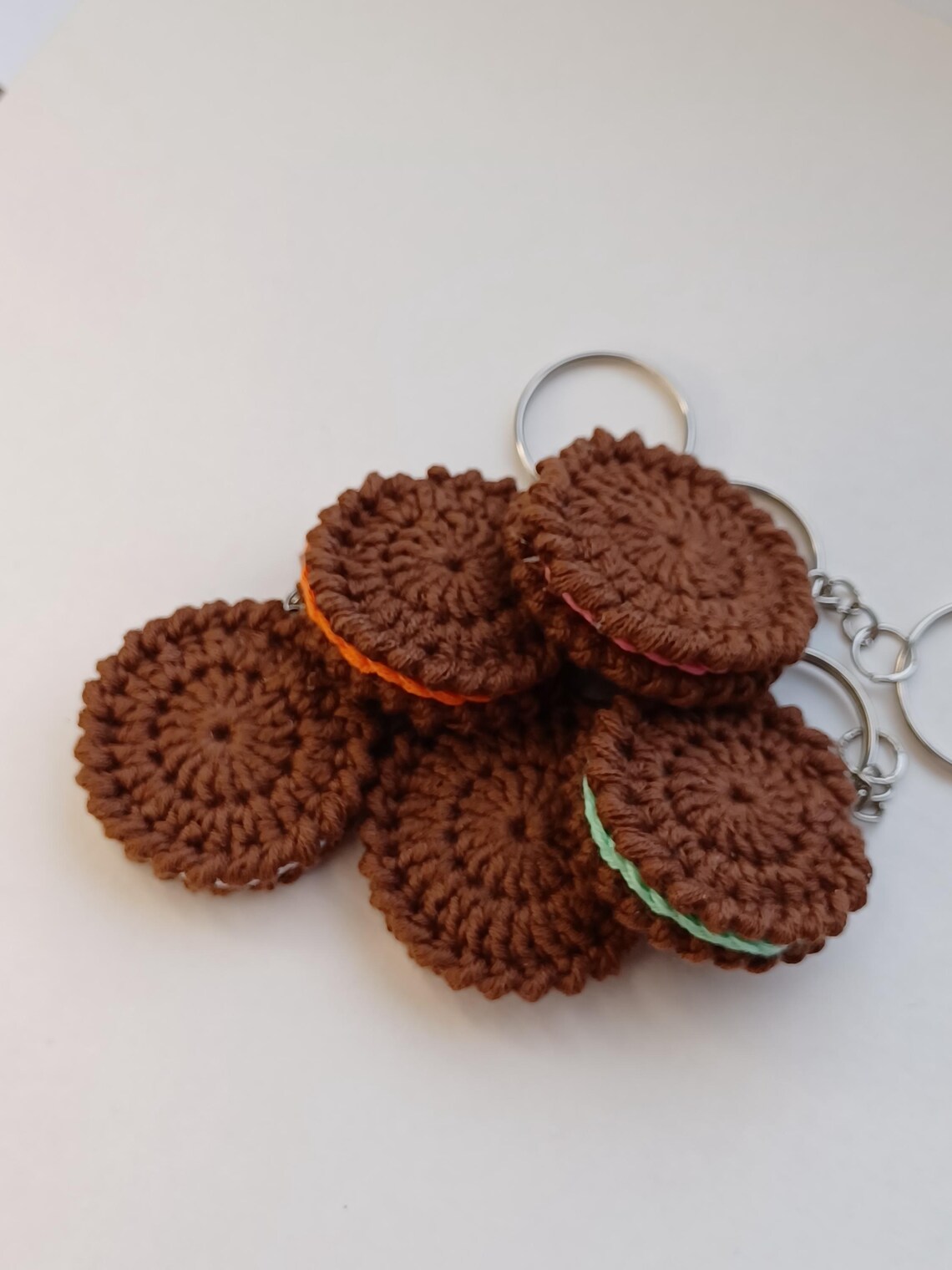 Crochet OREO Cookie Keychain - Etsy